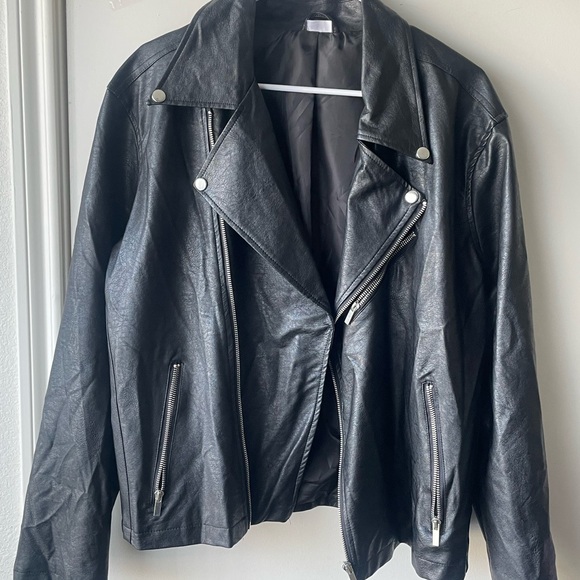 Spirit | Jackets & Coats | Spirit Black Leather Biker Jacket | Poshmark